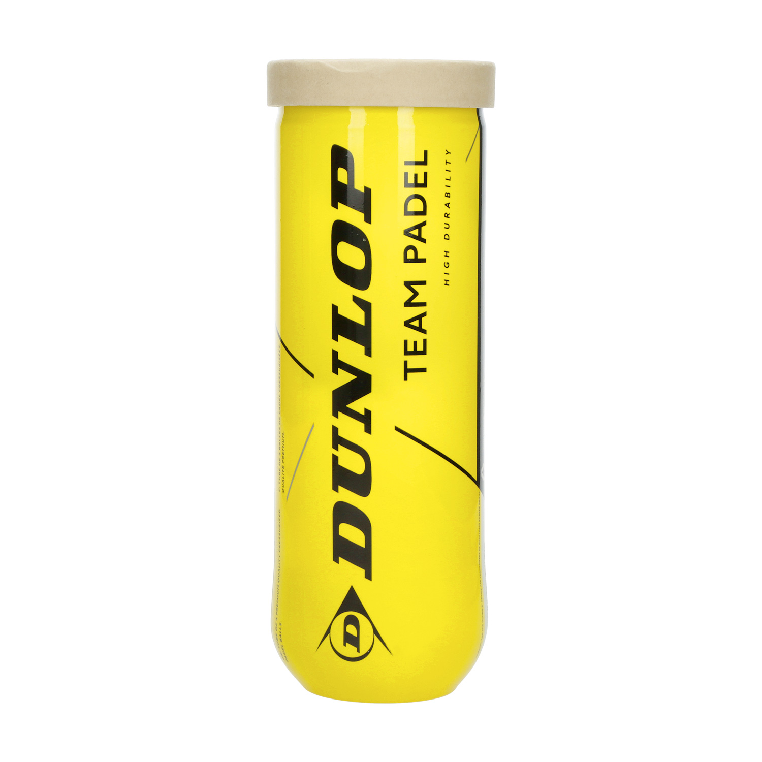 Dunlop Team Padel 3 Padel Balls Can - MisterPadel.com