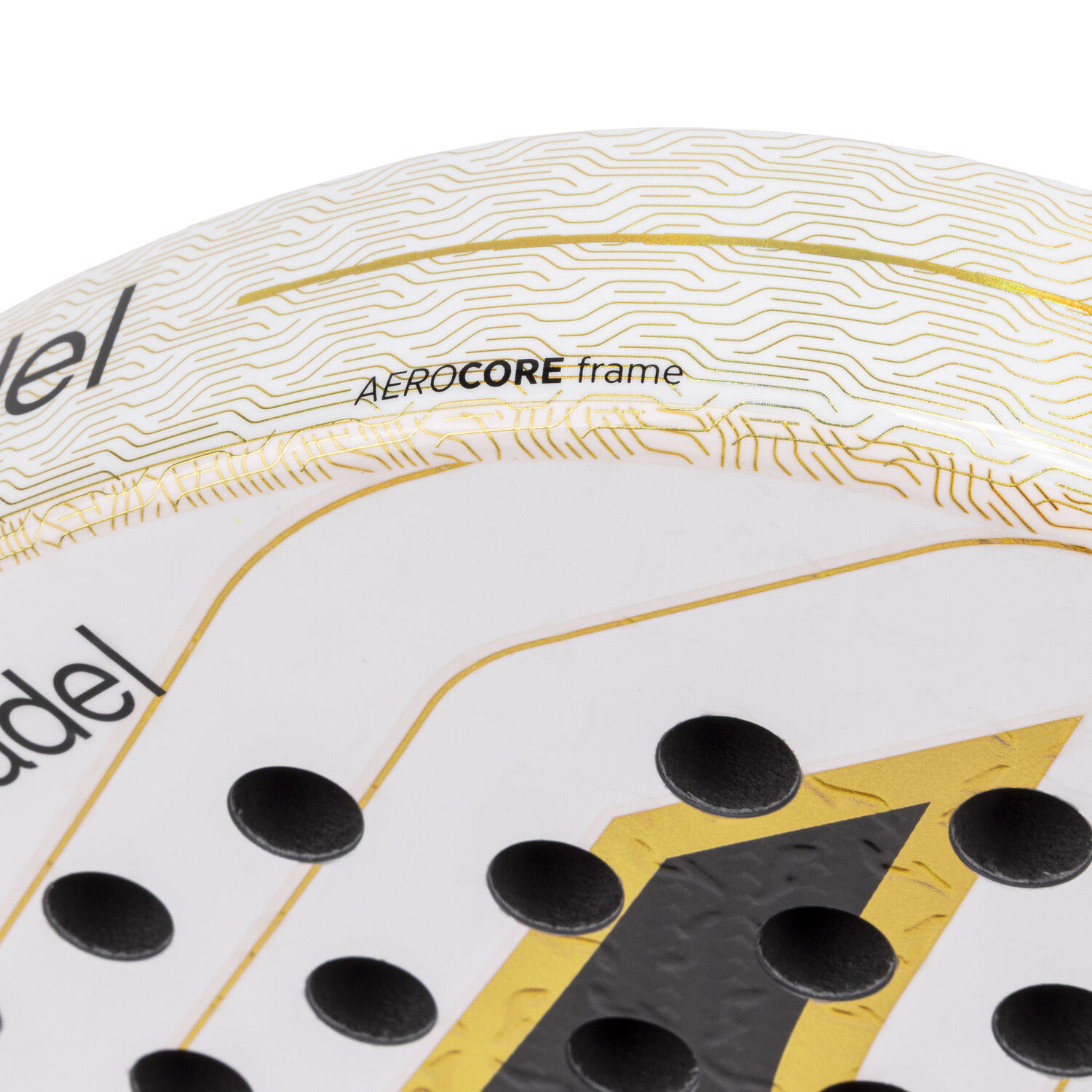 Joma Slam Pro Iconic Padel Racket - White/Gold