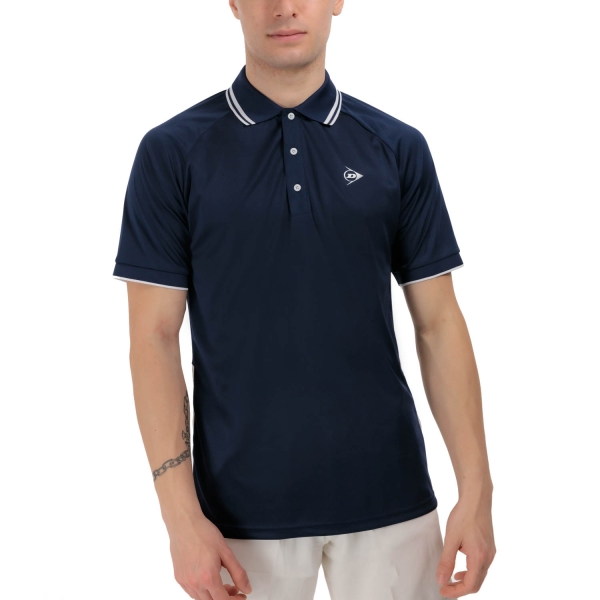 Dunlop Club Men's Padel Polo - Black/White